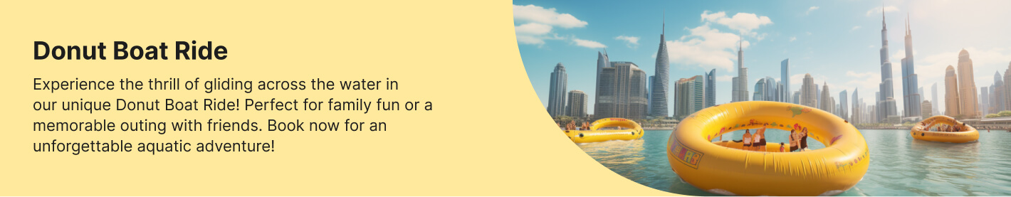 Donut Boat Ride in Dubai - Thrilling Water Sports